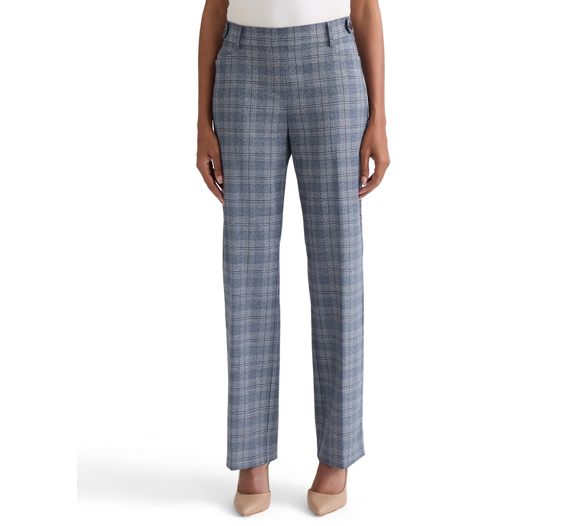 Click here for Jones New York Womens Button-Tab Pull-On Trousers... prices