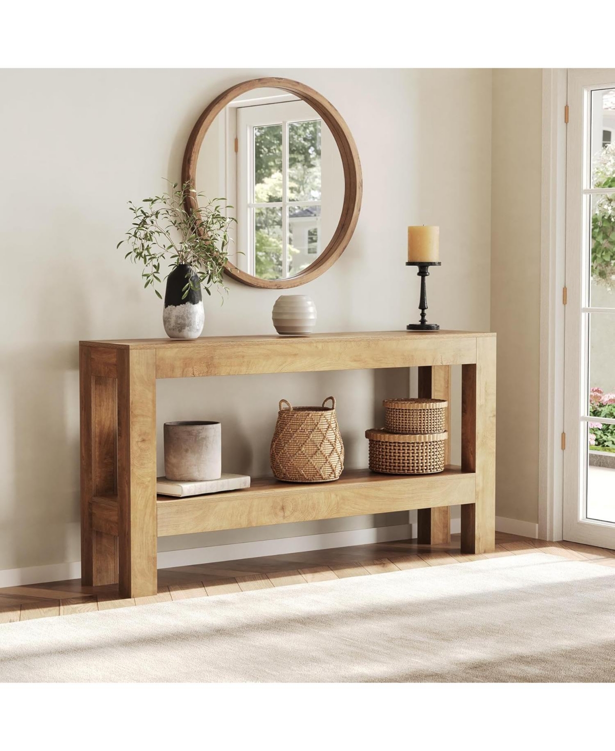 Click here for Tribesigns 63-Inch Wood Entryway Table  Long Farmh... prices