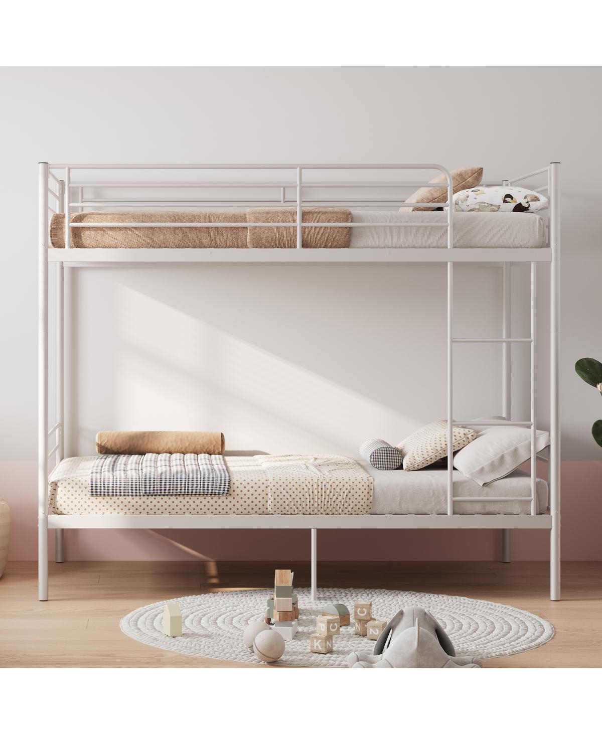 Click here for Streamdale Furniture Twin Over Twin Metal Bunk Bed... prices