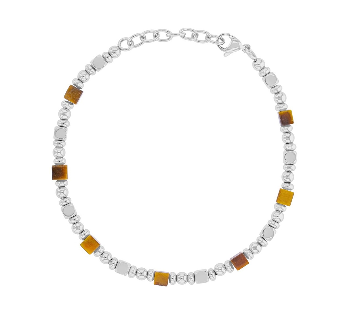 Click here for Quiksilver Mens Platinum-Plated Steel Tiger Eye Sq... prices