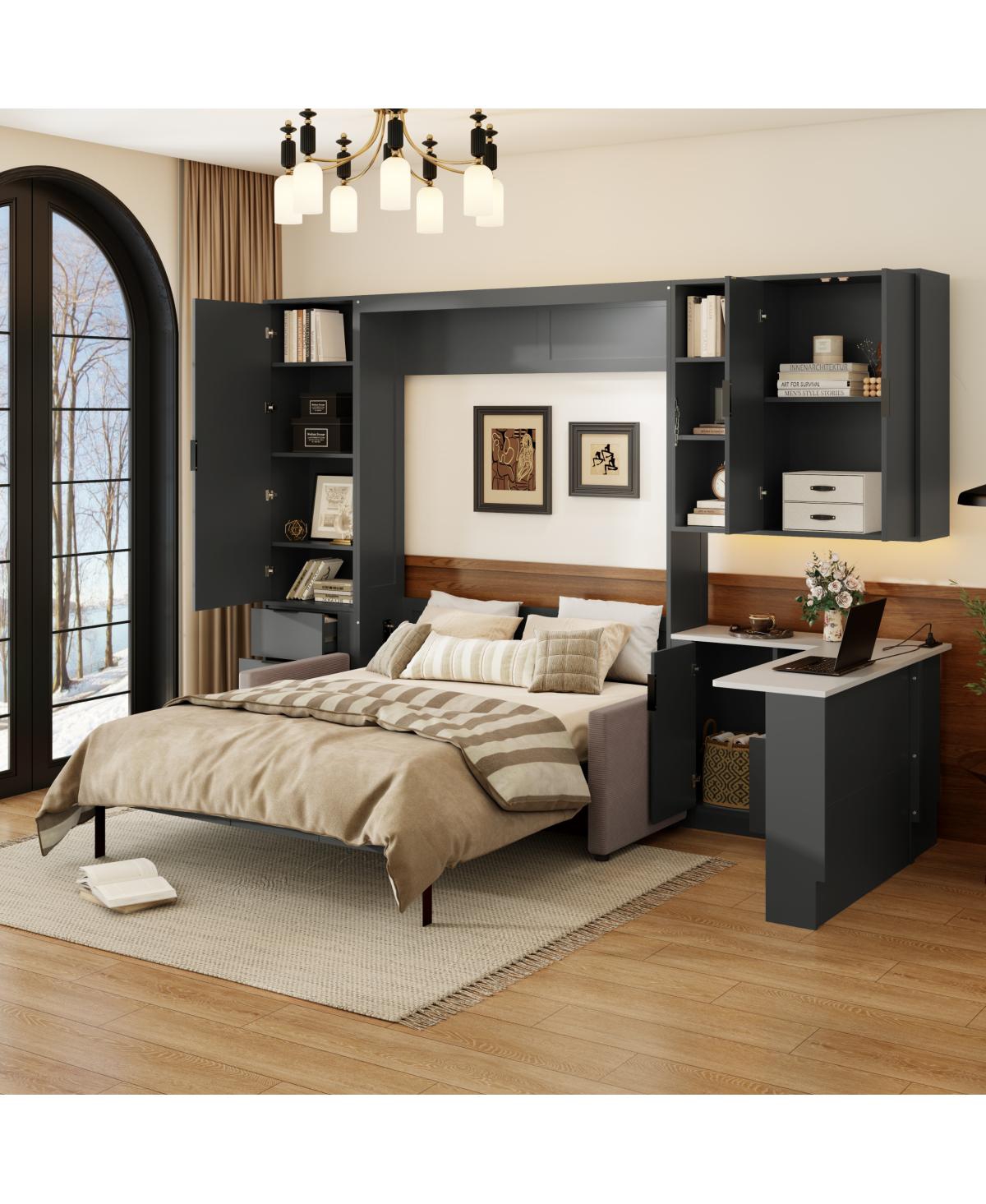 Click here for Streamdale Furniture Queen Murphy Bed with Sofa St... prices