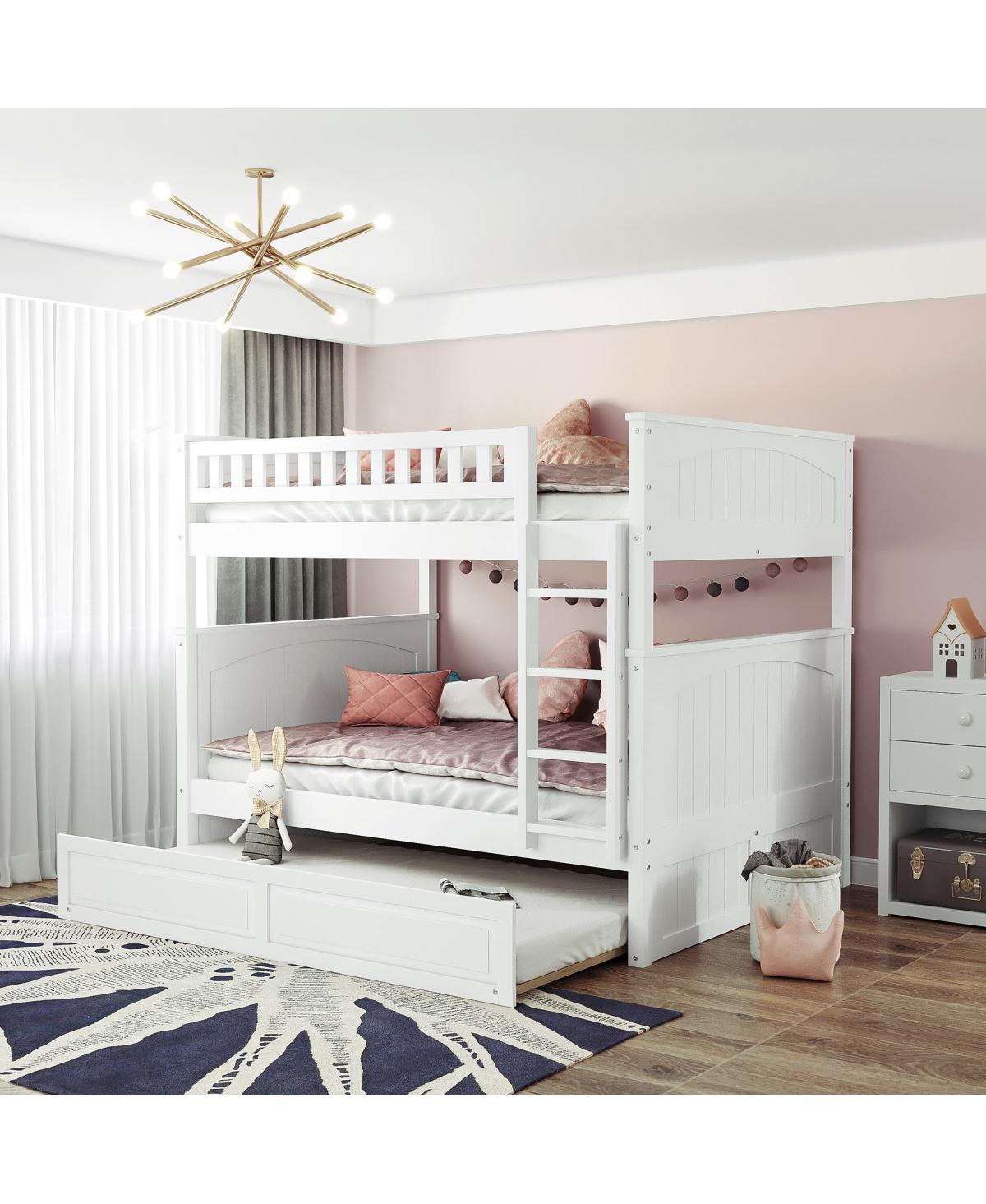 Click here for Streamdale Furniture Bunk Bed with Twin Trundle Pi... prices