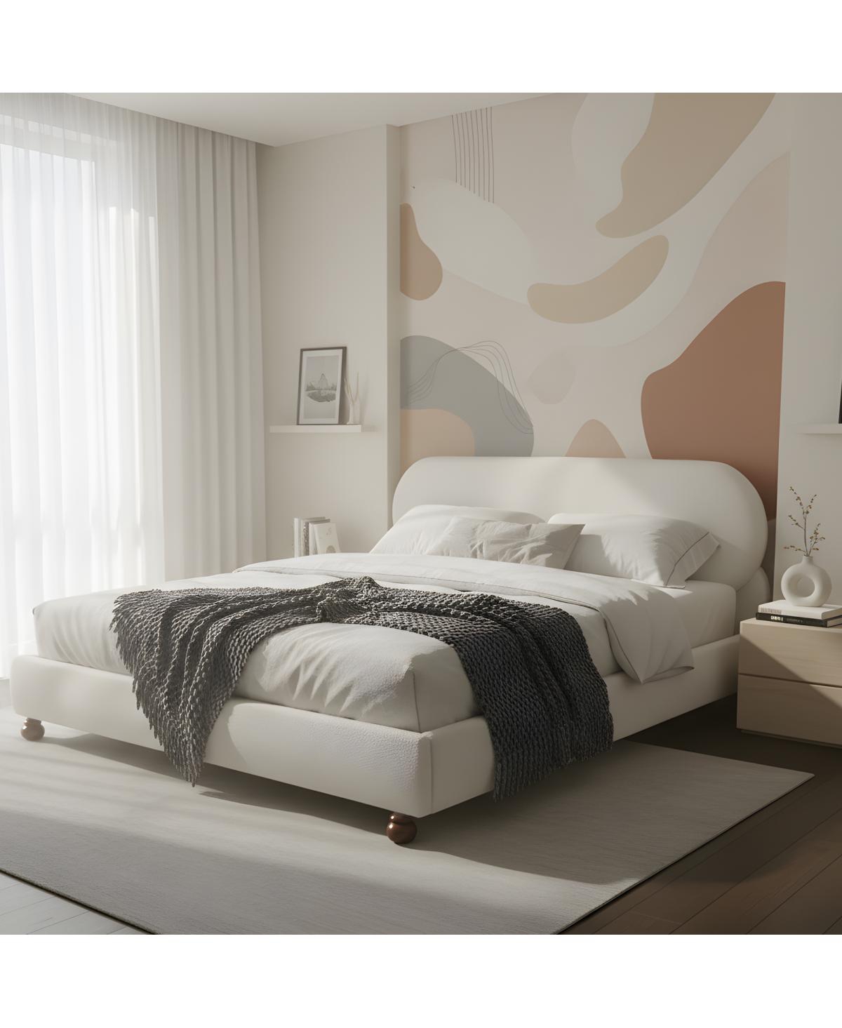 Click here for Streamdale Furniture Boucle Upholstered Bed with R... prices
