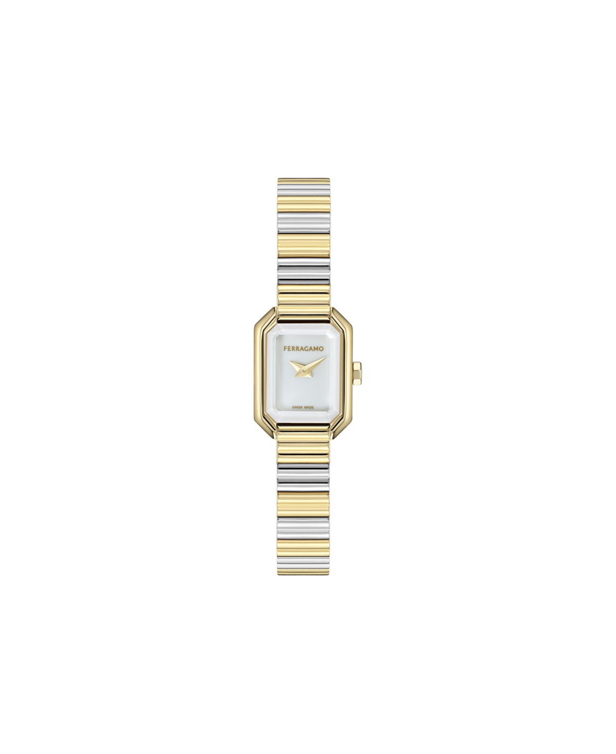 Click here for Ferragamo Womens Crystal Petite Two-Tone Stainless... prices