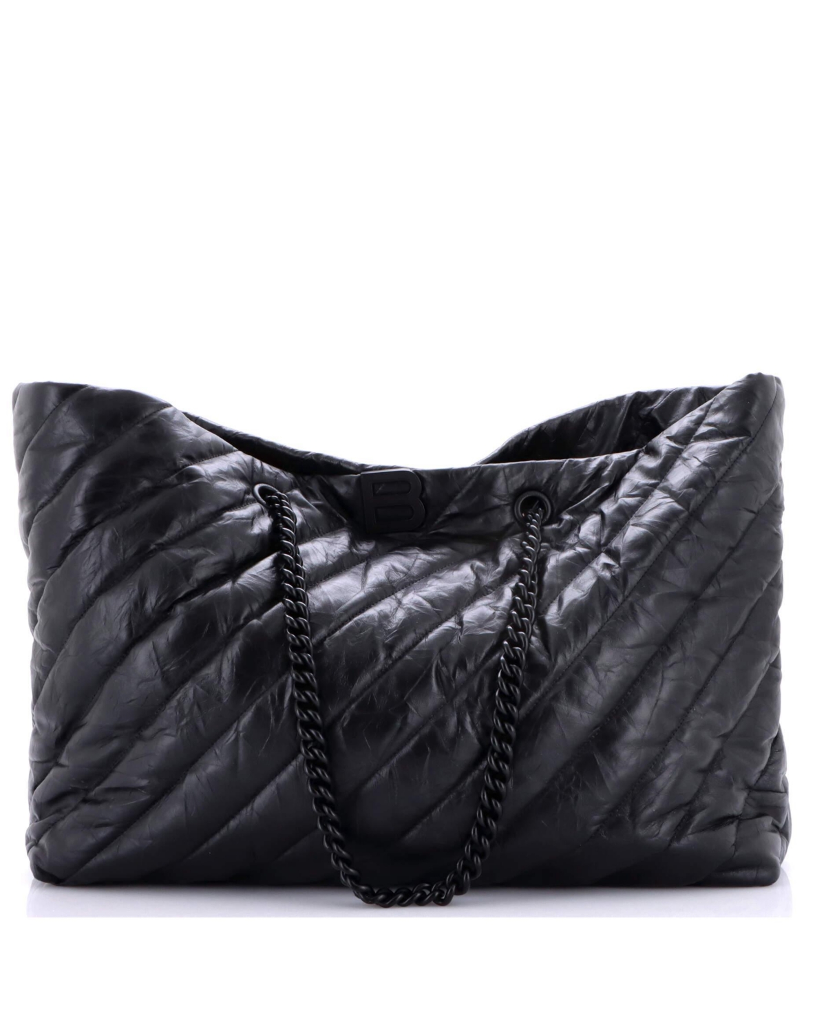 Click here for Pre-Owned Balenciaga Large Crush Carry All Chain T... prices