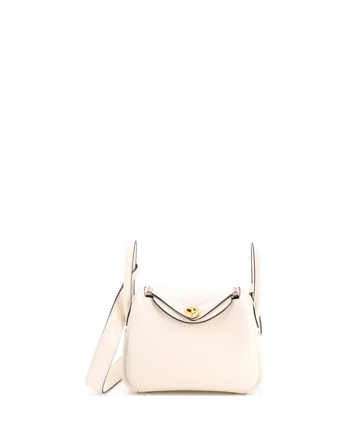 Click here for Pre-Owned HERMES Mini Lindy Bag Clemence - Natural prices