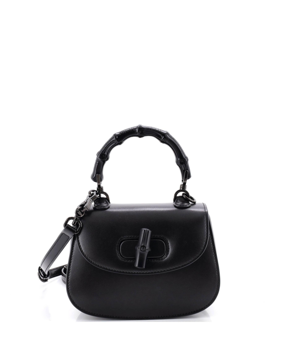 Click here for Pre-Owned Gucci Mini Bamboo 1947 Top Handle Bag Le... prices