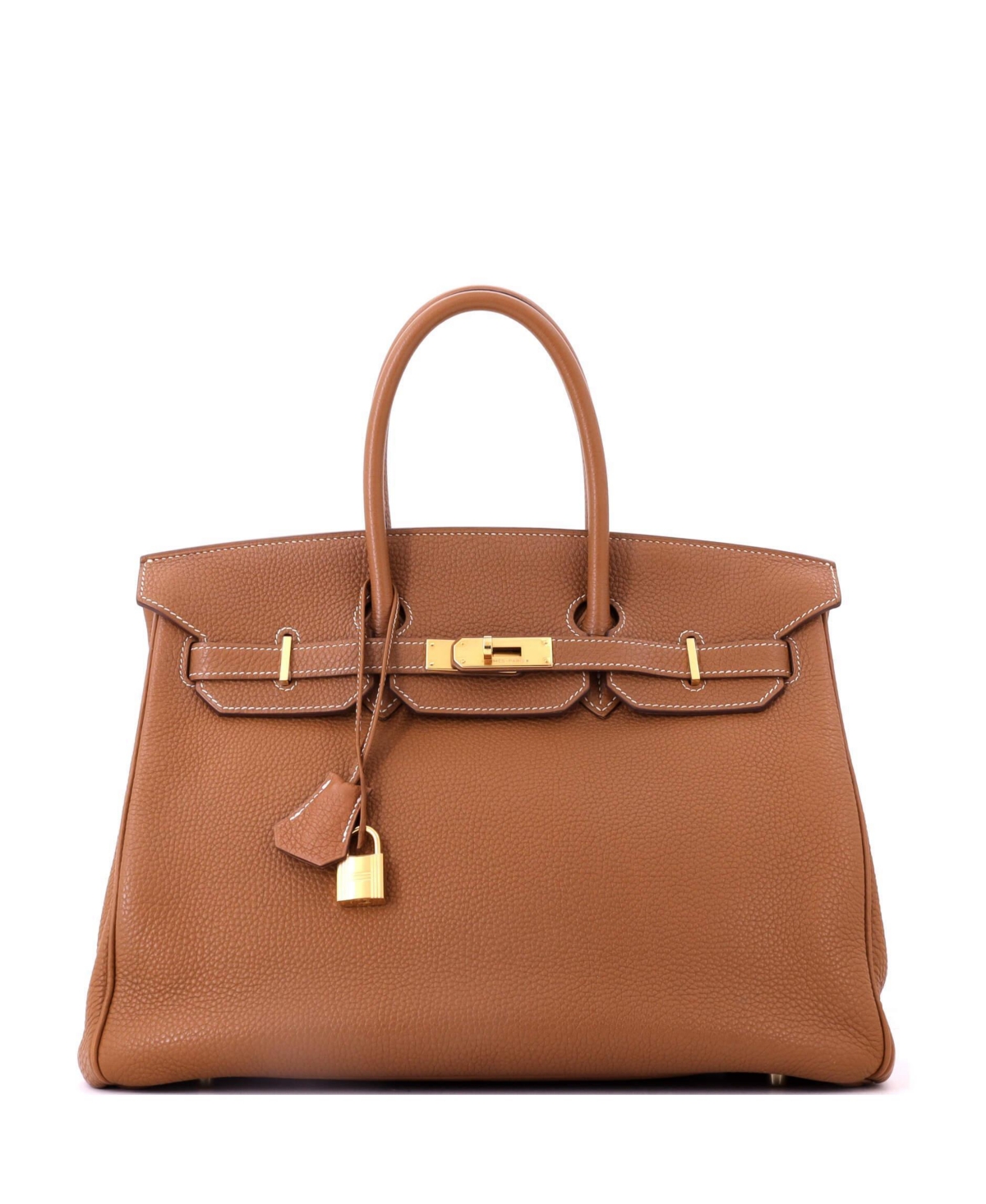 Click here for Pre-Owned HERMES Birkin 35 Handbag Brown Togo with... prices