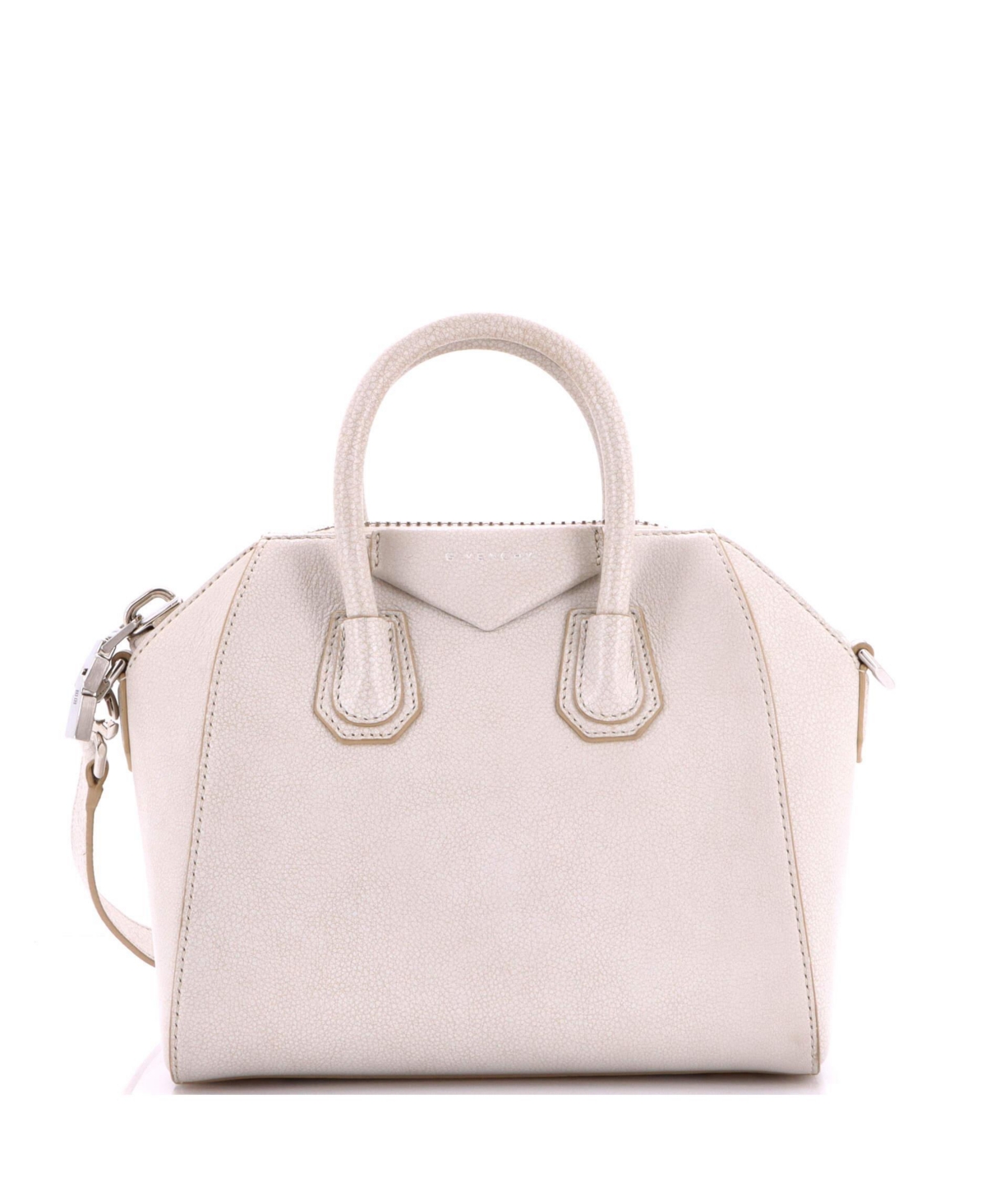 Click here for Pre-Owned Givenchy Mini Antigona Bag Leather - Nat... prices