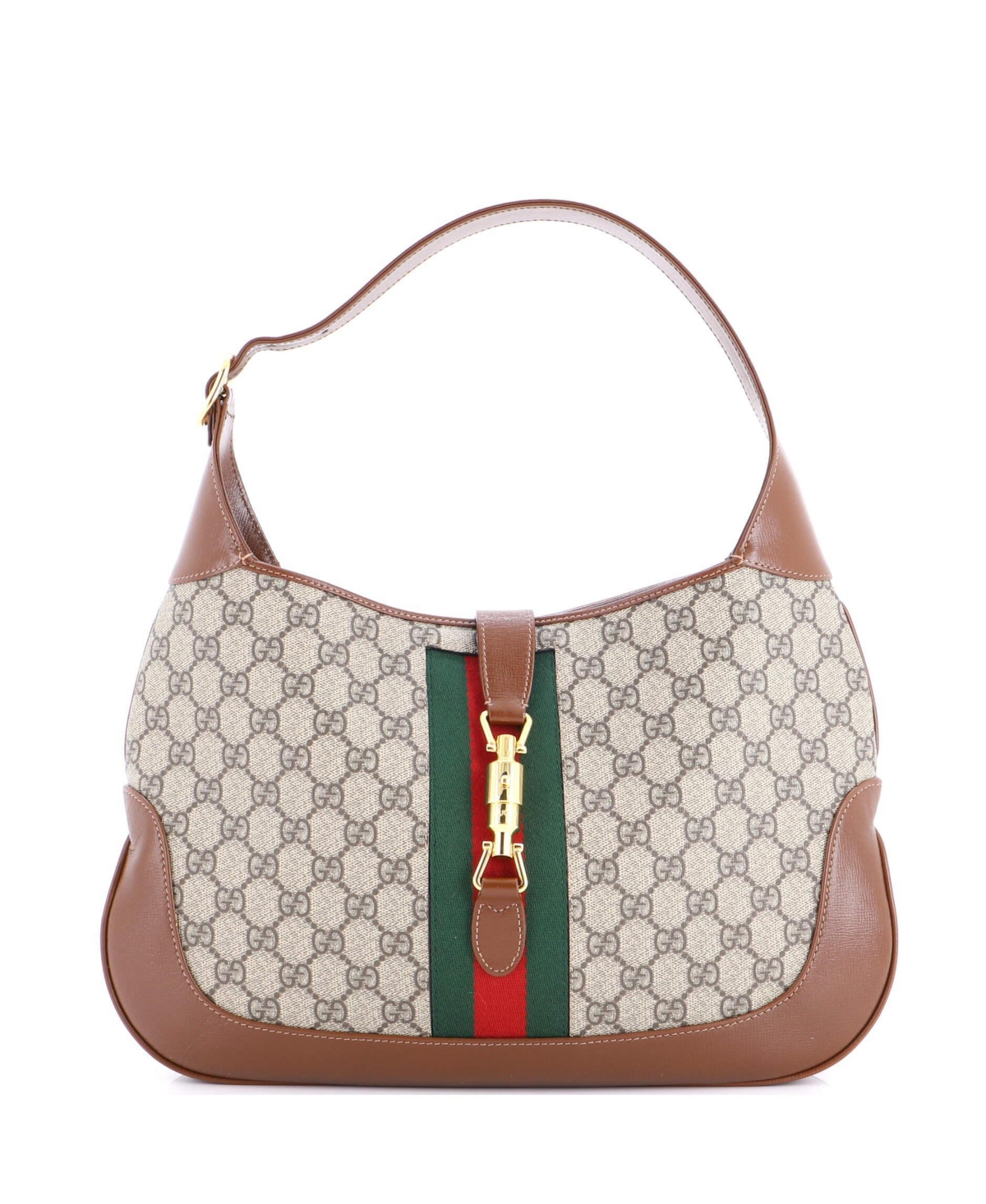 Click here for Pre-Owned Gucci Medium Jackie 1961 Hobo Gg Coated... prices