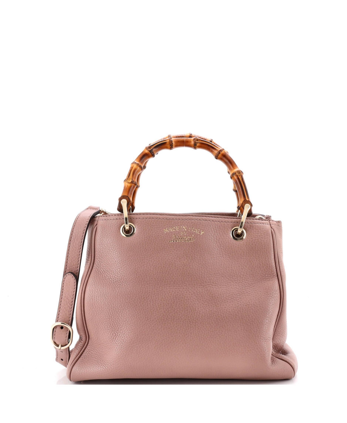 Click here for Pre-Owned Gucci Small Bamboo Shopper Tote Leather... prices
