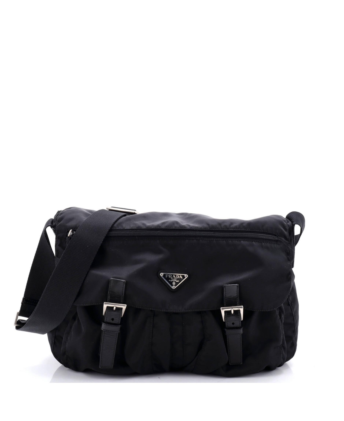 Click here for Pre-Owned Prada Vintage Double Buckle Flap Messeng... prices