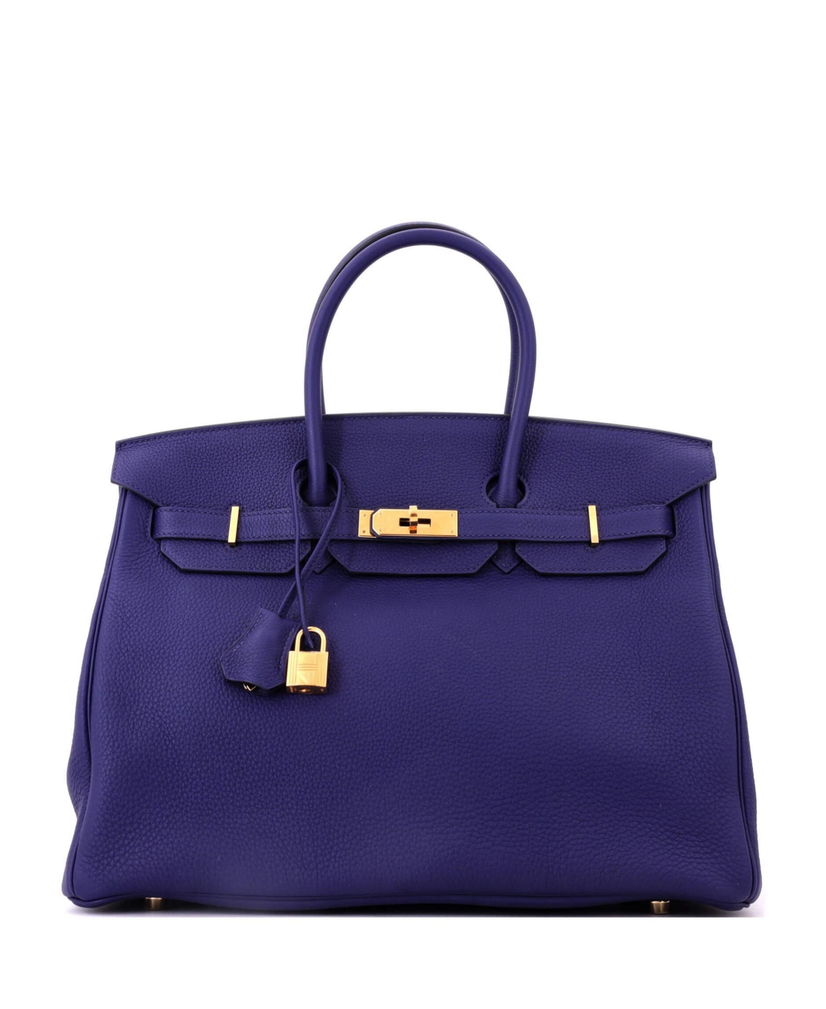 Click here for Pre-Owned HERMES Birkin 35 Handbag Blue Togo with... prices