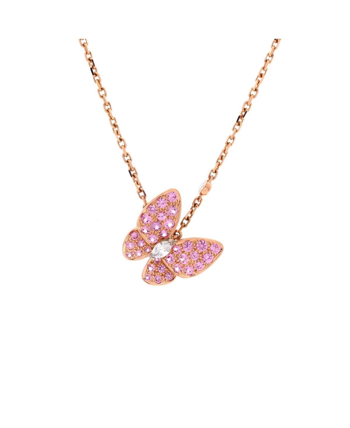 Click here for Pre-Owned Van Cleef & Arpels Two Butterfly Pendant... prices