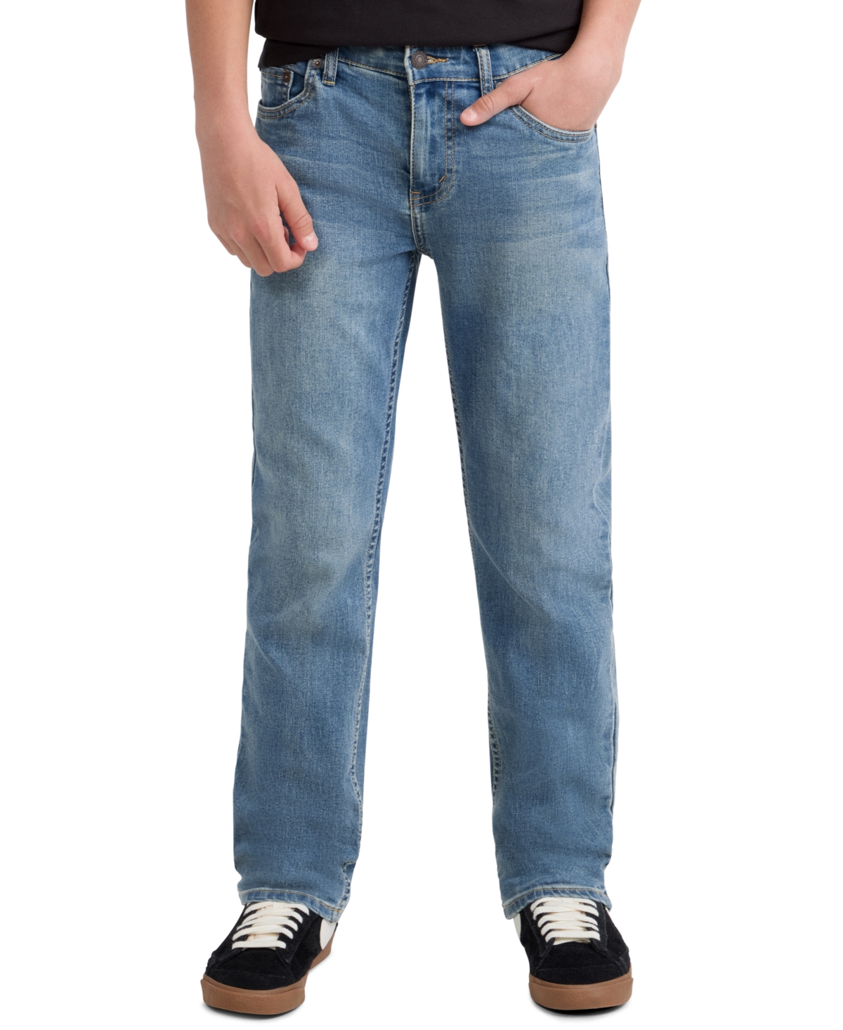 Click here for Levis Little Boys 502 Taper Fit Stretch Performanc... prices