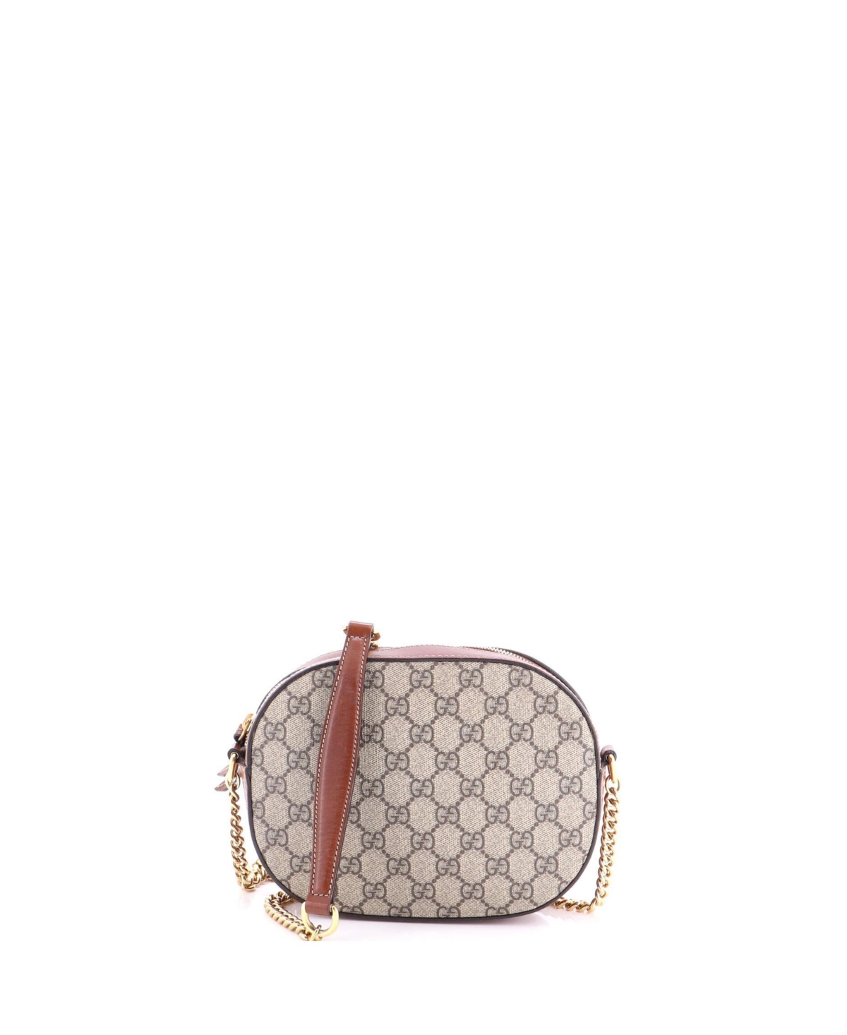 Click here for Pre-Owned Gucci Mini Chain Crossbody Bag Gg Coated... prices