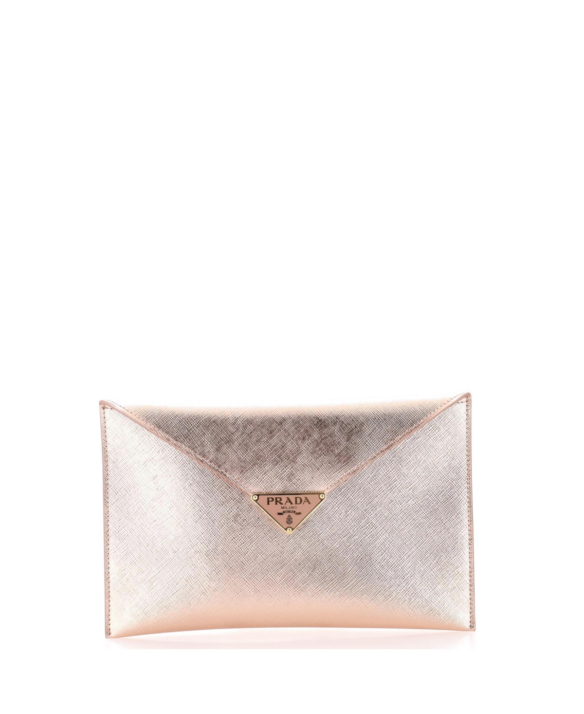 Click here for Pre-Owned Prada Triangle Logo Envelope Flap Clutch... prices