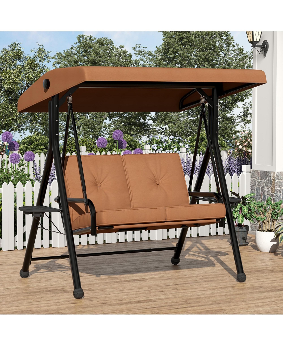 Click here for gaomon 2-Seater Outdoor Swing Chair with Adjustabl... prices
