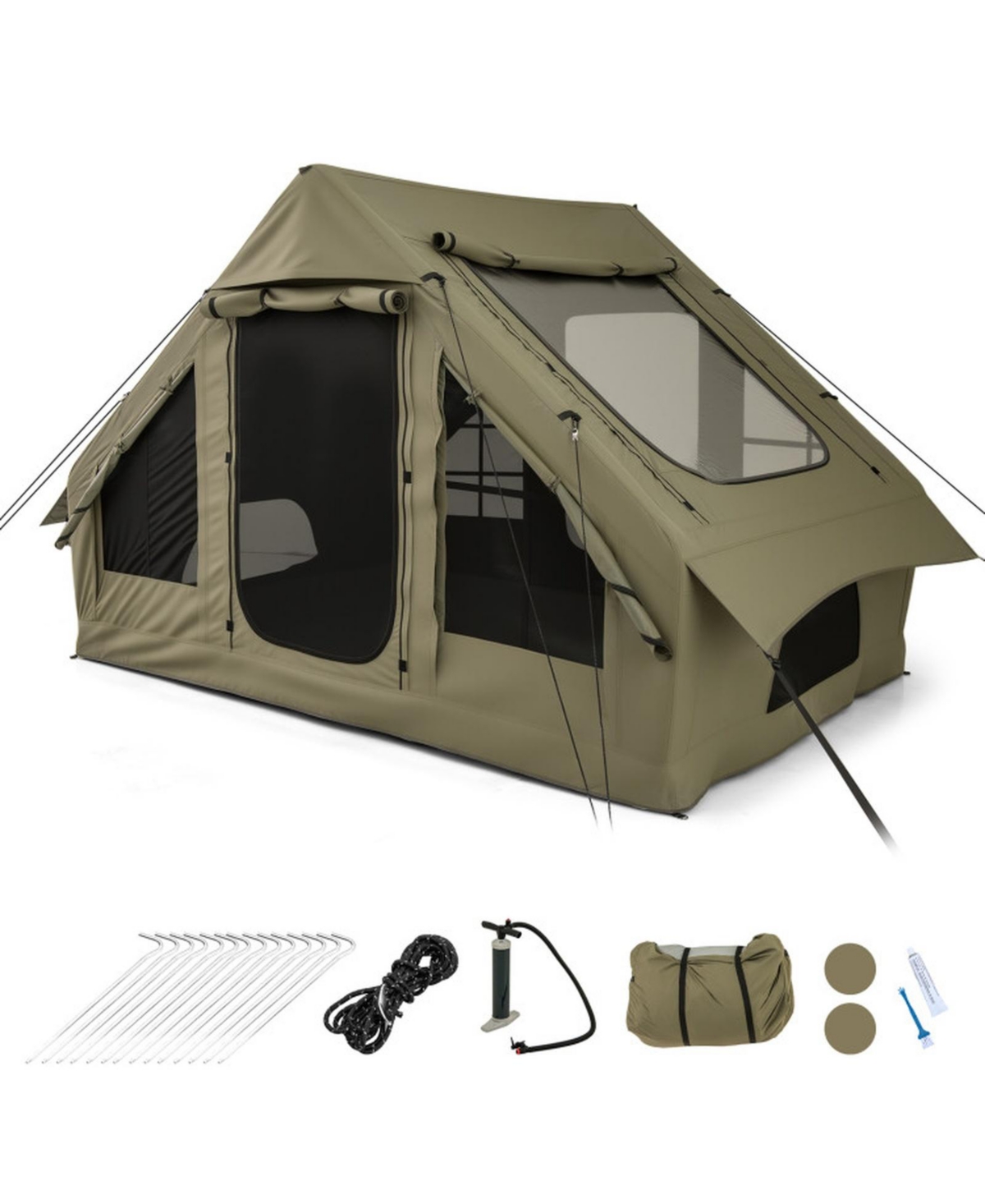 Click here for Sugift 4 to 6 People Inflatable Camping Tent with... prices