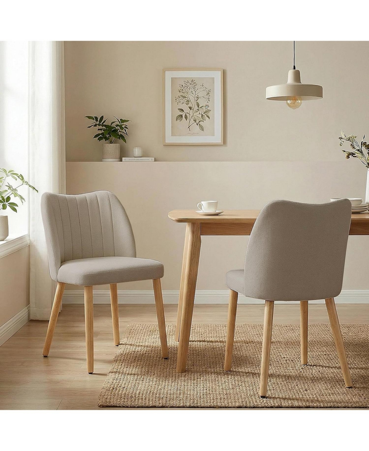 Click here for gaomon Wooden Upholstered Kitchen Dining Chairs Se... prices