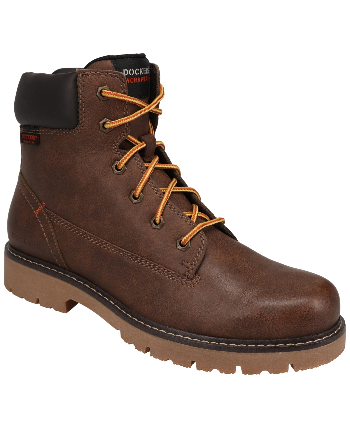 Click here for Dockers Mens Flint Slip-Resistant Boots - Dark Bro... prices