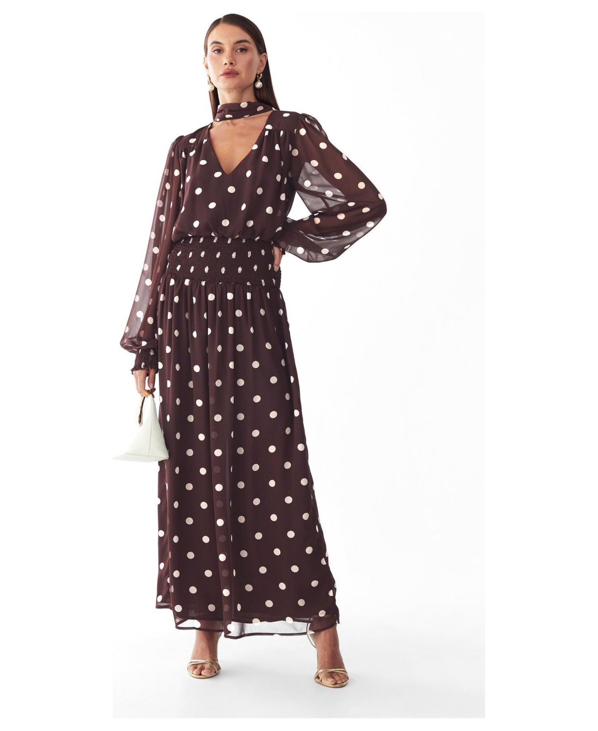 Click here for St Mrlo Womens Farley Maxi Dress - Chocolate spot prices