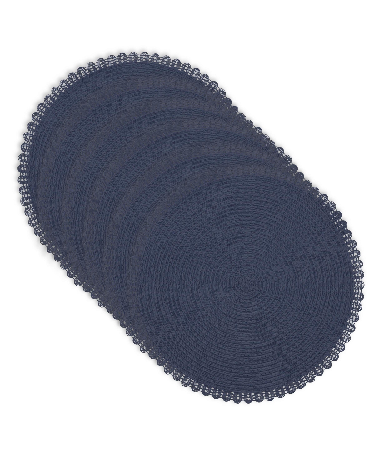 Click here for Dainty Home Chantilly 15 Round Woven Placemats Set... prices