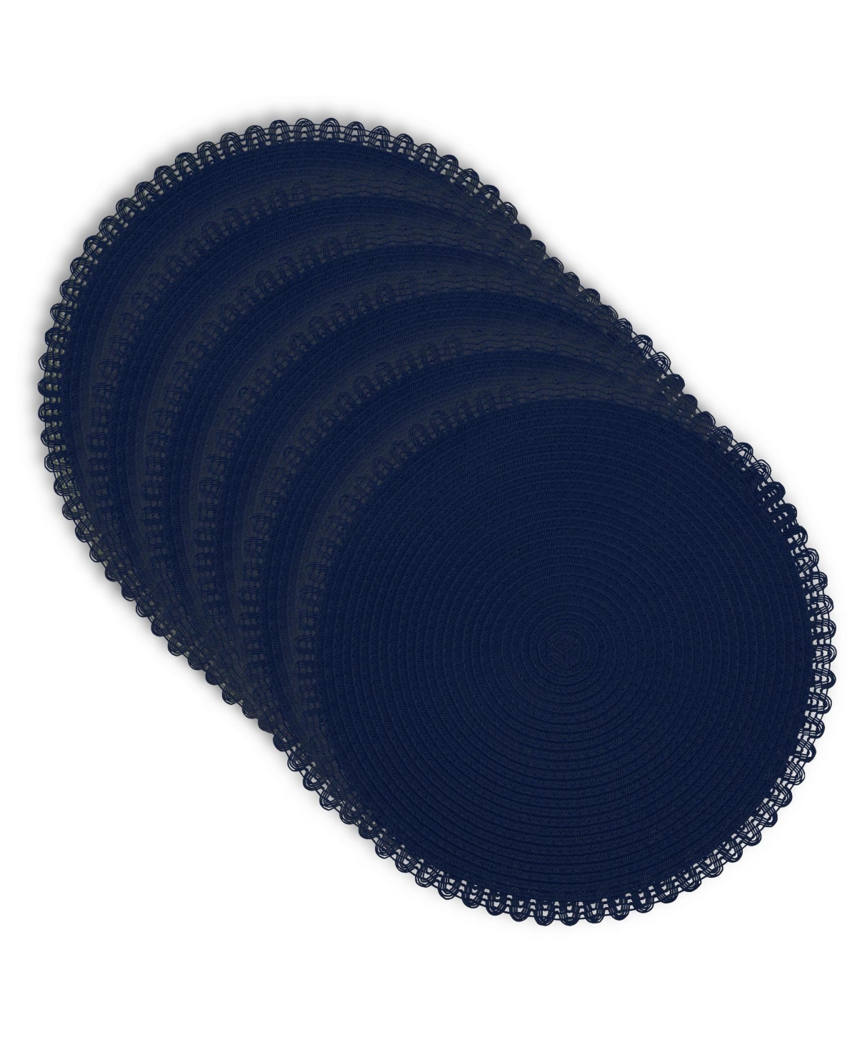 Click here for Dainty Home Chantilly 15 Round Woven Placemats Set... prices