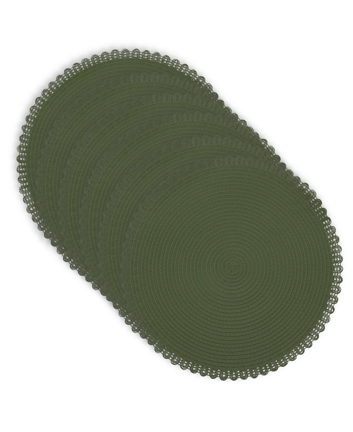 Click here for Dainty Home Chantilly 15 Round Woven Placemats Set... prices