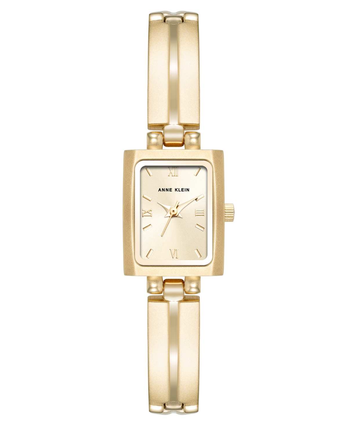 Click here for Anne Klein Womens Quartz Rectangle Gold-Tone Alloy... prices