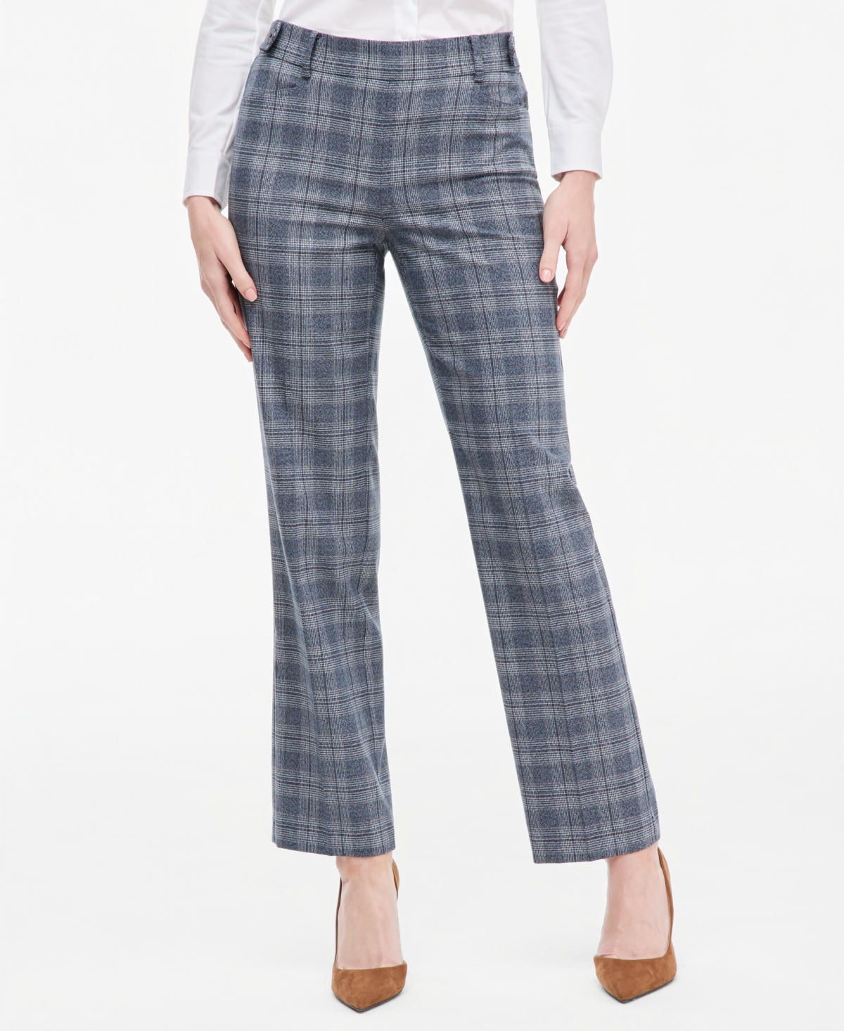 Click here for Jones New York Womens Button-Tab Pull-On Trousers... prices