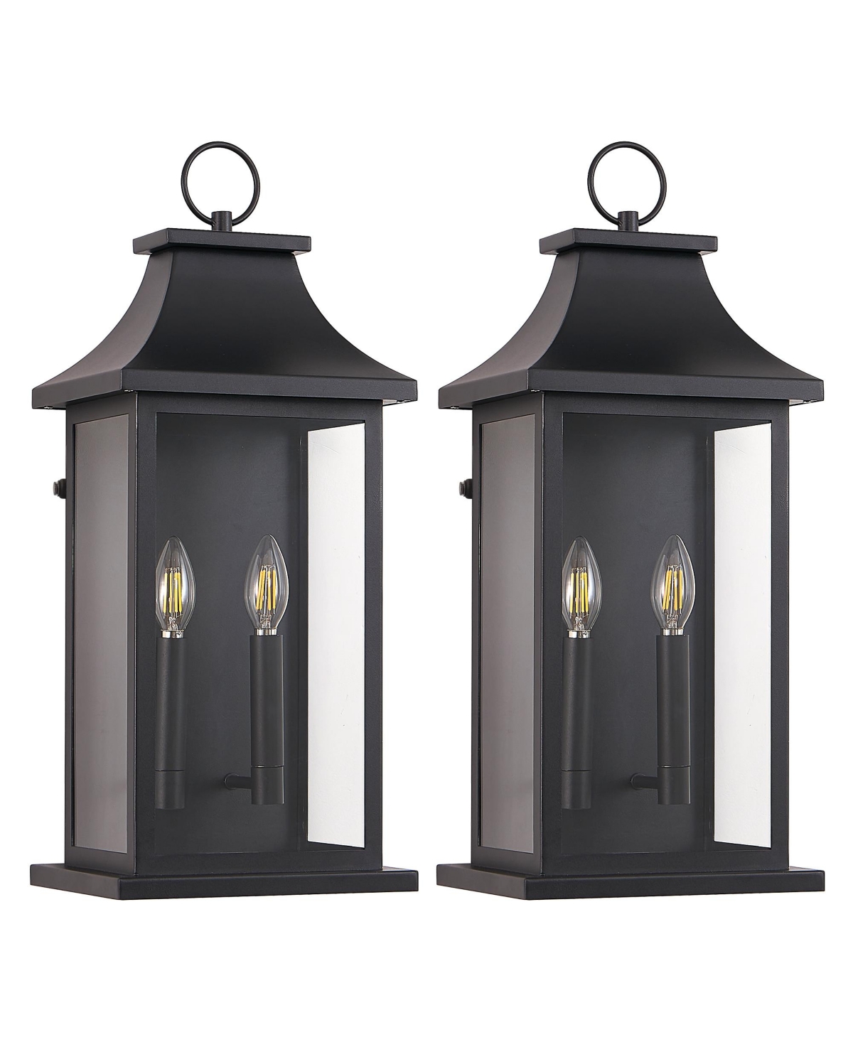 Click here for Midola 2-Pack 22.2 Outdoor Wall Lantern 2-Light  L... prices