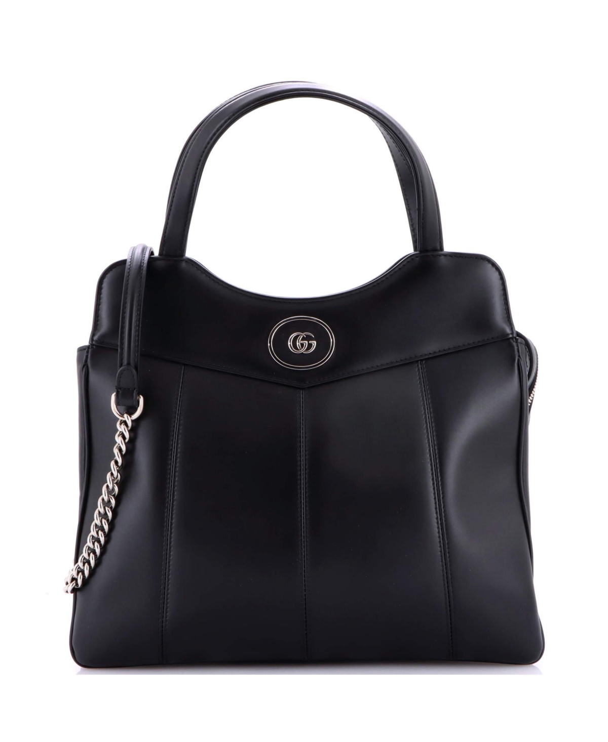 Click here for Pre-Owned Gucci Medium Petite Gg Tote Quilted Leat... prices