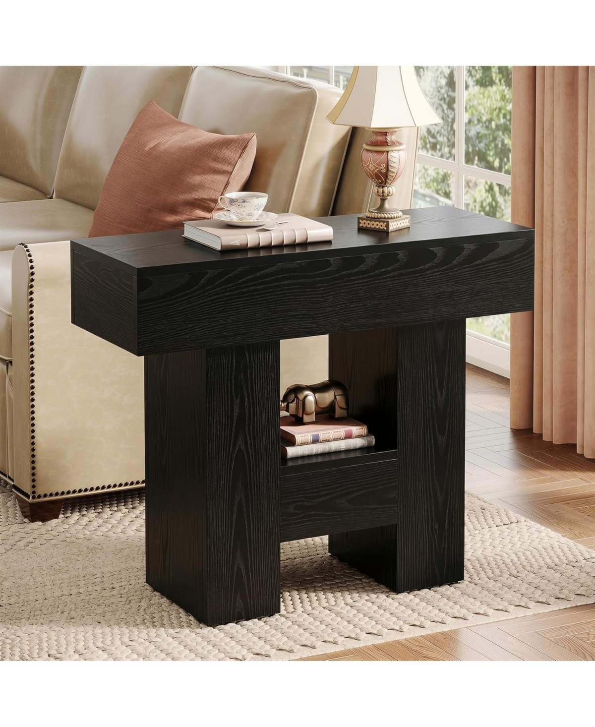Click here for Tribesigns Farmhous End Table  2-Tier Narrow Side... prices