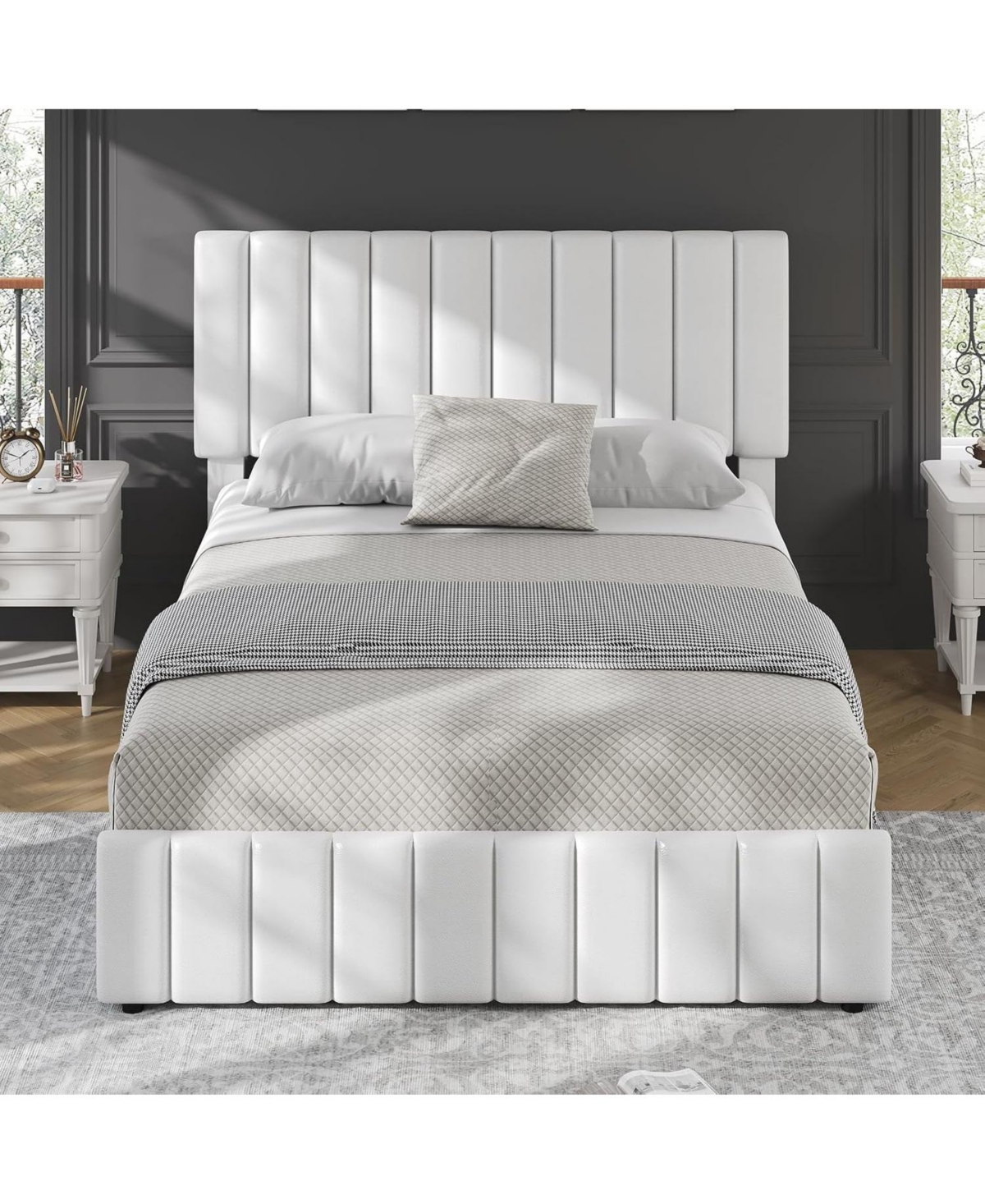 Click here for gaomon Queen Upholstered Bed Frame 4 Storage Drawe... prices