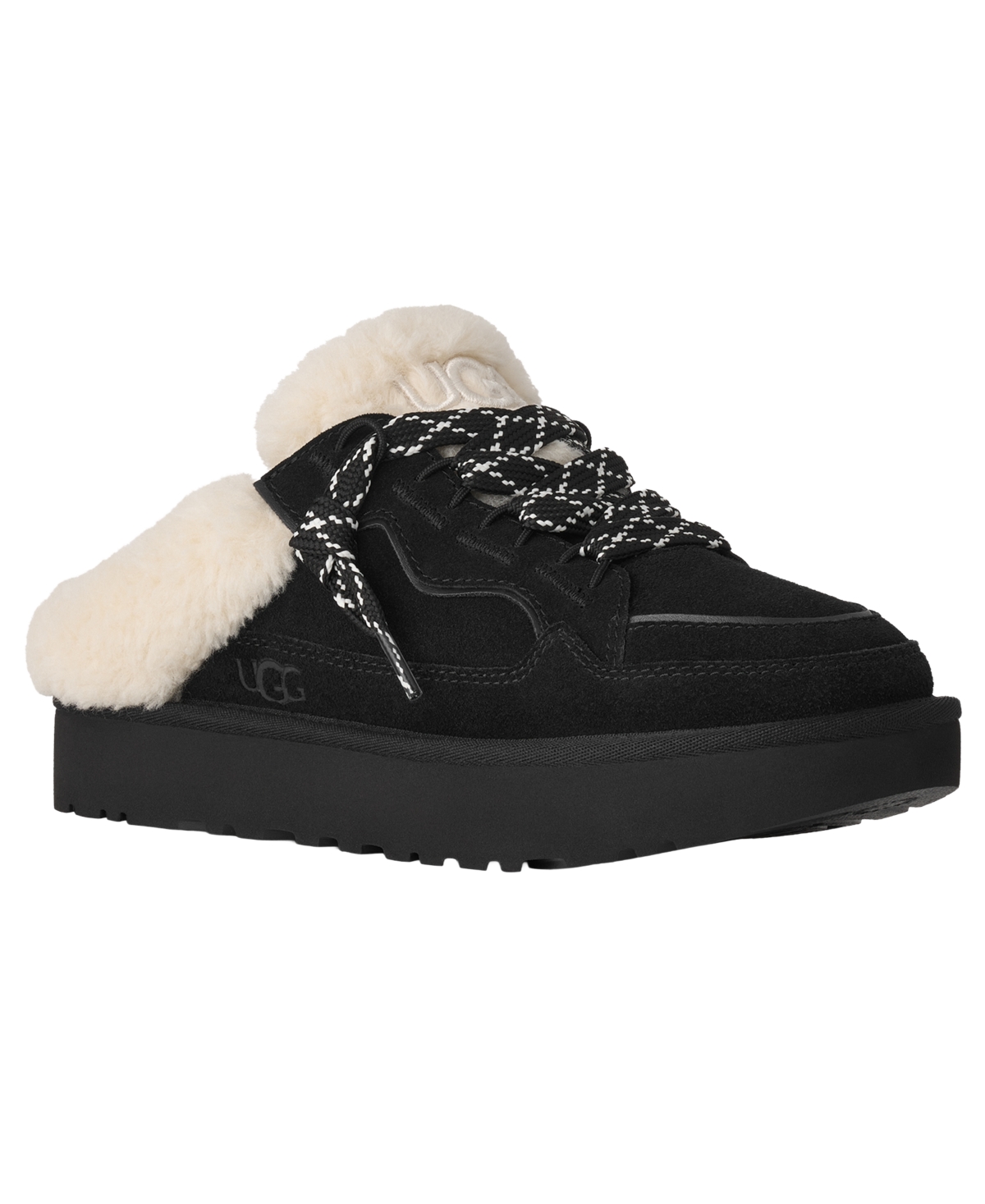 Click here for Ugg Womens Lowmel Round Toe Mule Clogs - Black prices