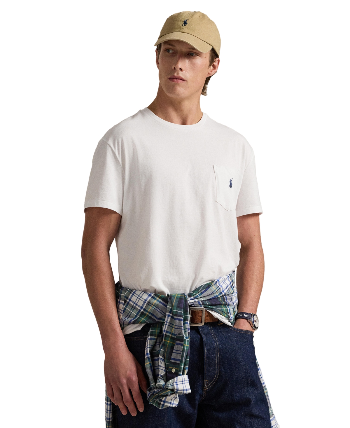 Click here for Polo Ralph Lauren Mens Classic Fit Crew Neck Pocke... prices