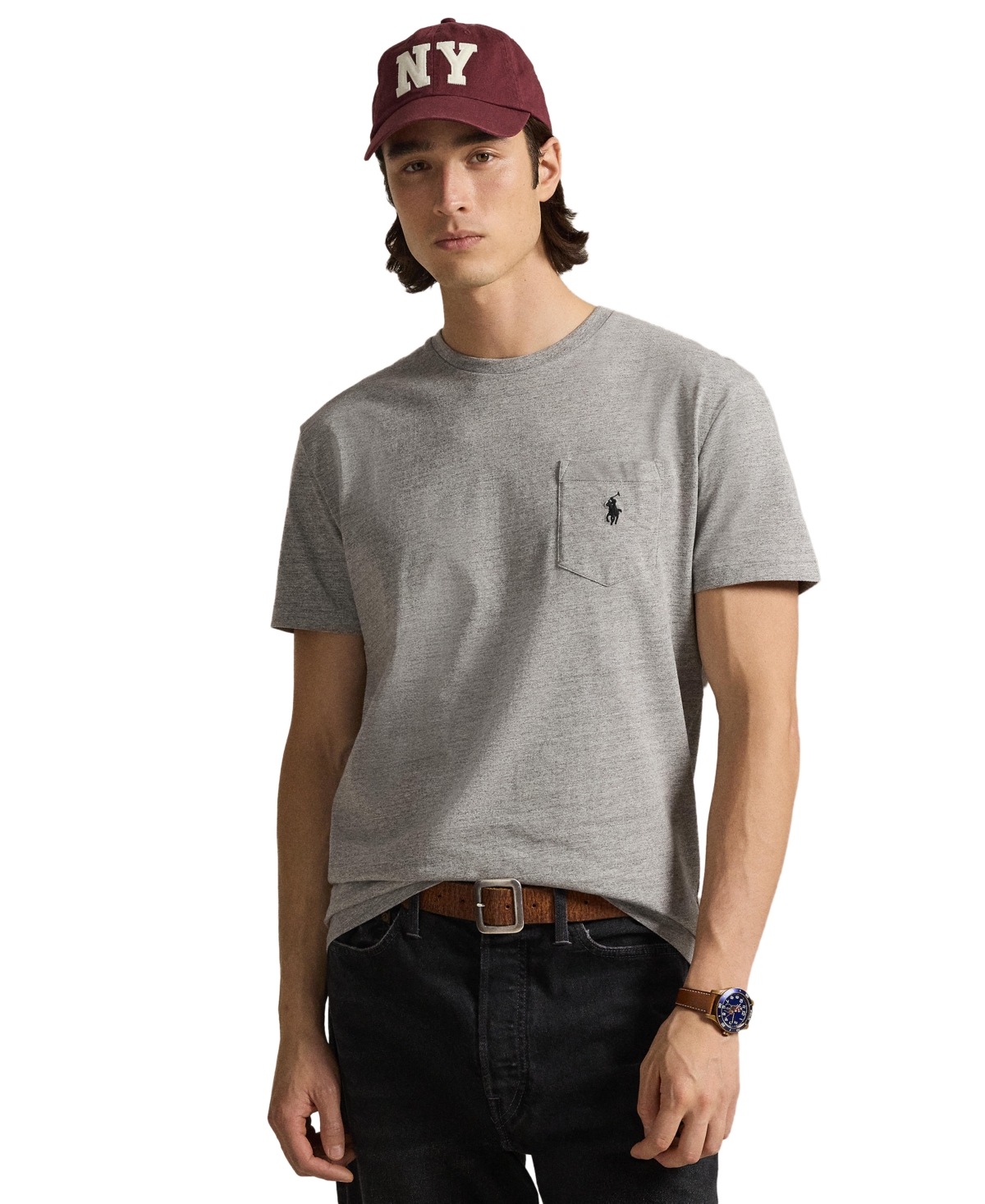 Click here for Polo Ralph Lauren Mens Classic Fit Crew Neck Pocke... prices