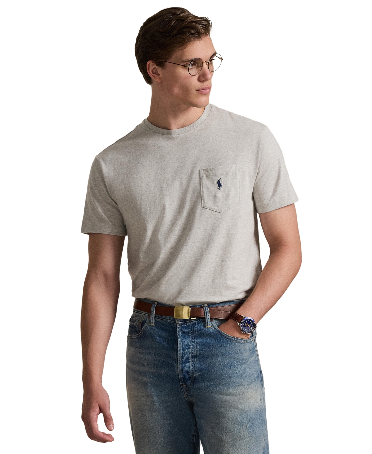 Click here for Polo Ralph Lauren Mens Classic Fit Crew Neck Pocke... prices
