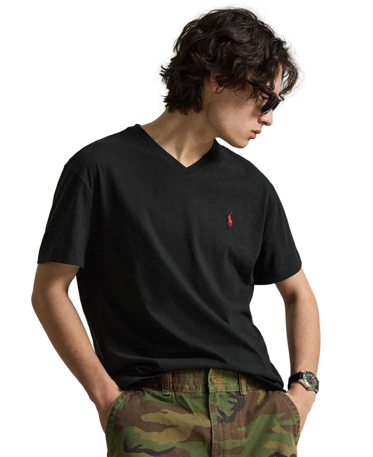 Click here for Polo Ralph Lauren Mens Classic-Fit V Neck T-Shirt... prices