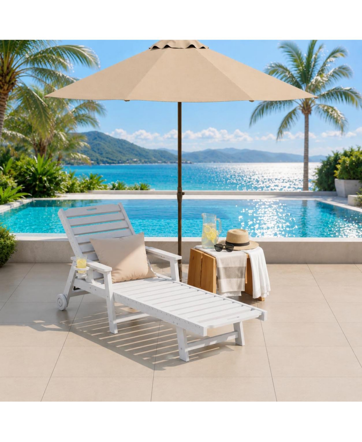 Click here for homfan 1 piece Hdpe Chaise Lounge Chair  5-Positio... prices