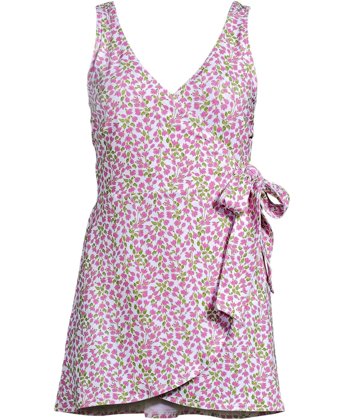 Click here for Lands End Womens Side Tie Mini Swim Dress Swimsuit... prices