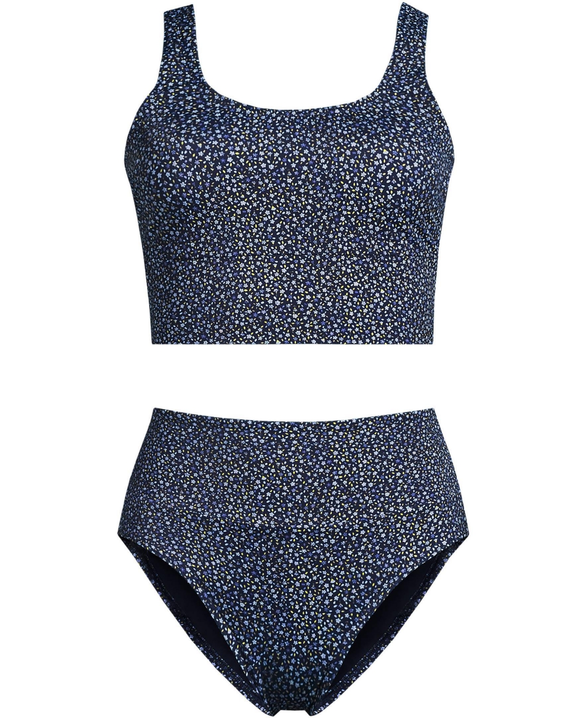 Click here for Lands End Womens Tugless Midkini Top and High Wais... prices