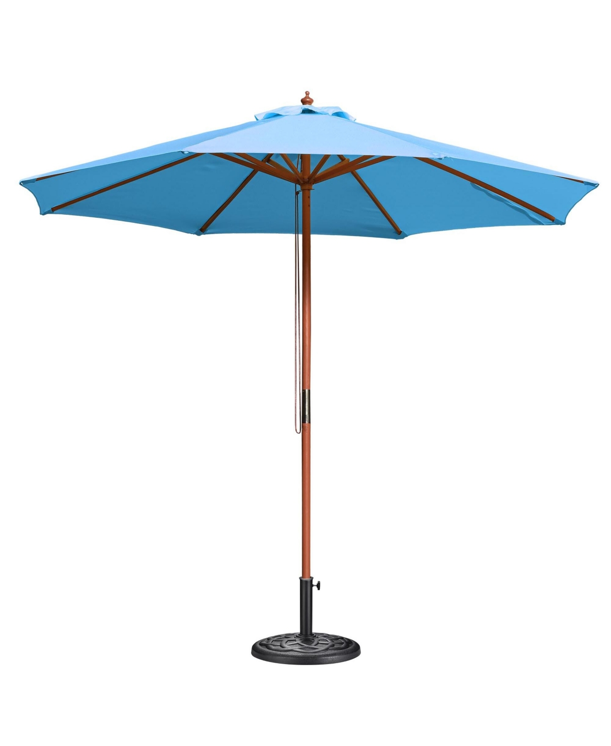 Click here for Yescom 9FT Solid Wood Patio Umbrella w/ Retro Base... prices