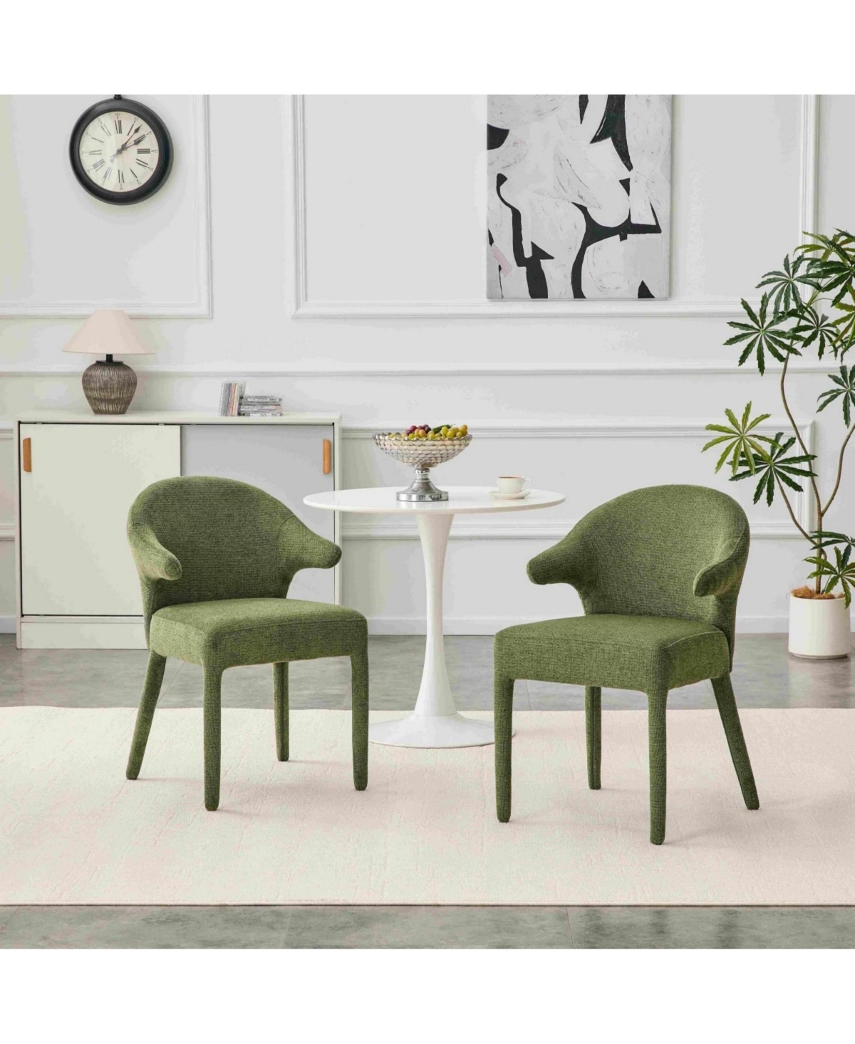 Click here for Maison Boucle Modern Upholstered Dining Chairs Set... prices