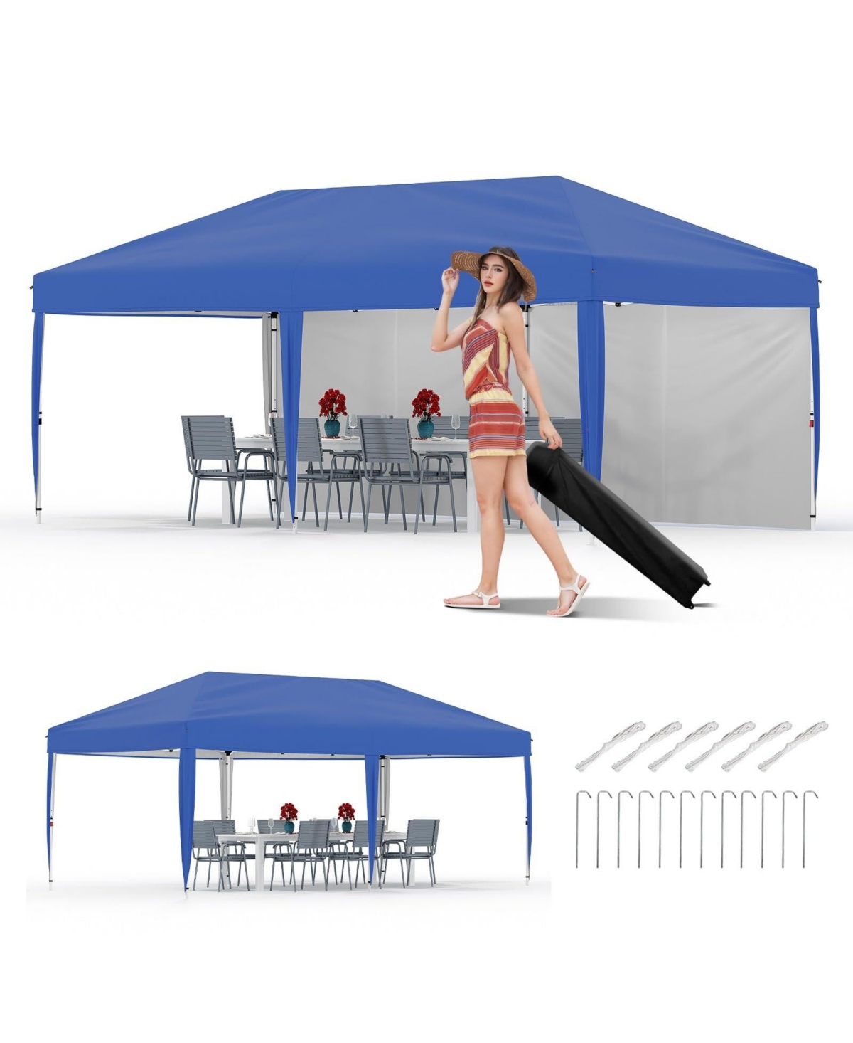 Click here for homfan 10x20 Feet Canopy Tent With Removable Sidew... prices