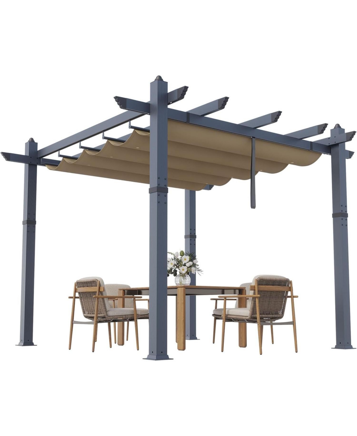 Click here for gaomon 10x10 Feet Outdoor Pergola Metal Gazebo wit... prices
