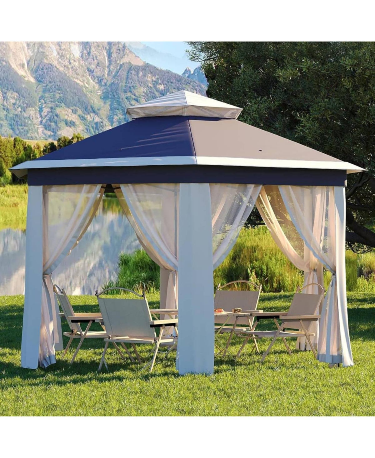 Click here for gaomon 13 x 13 Hexagonal Pop Up Gazebo Canopy Shel... prices