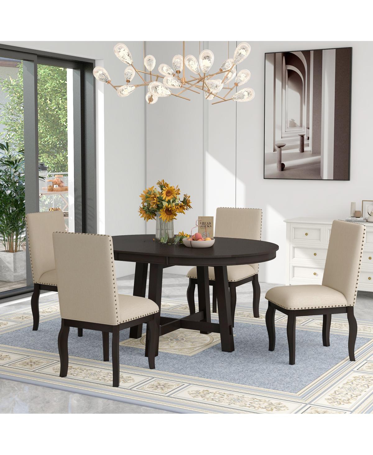 Click here for Streamdale Furniture 5-Piece Extendable Round Farm... prices