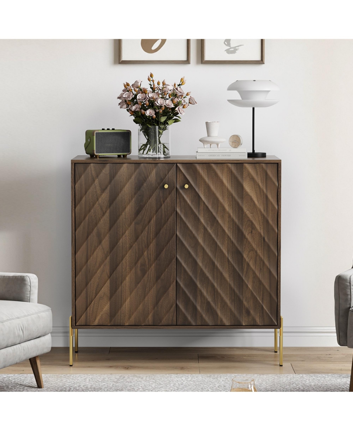 Click here for Boyel Living 31.5 Mid-Century Modern Sideboard Buf... prices